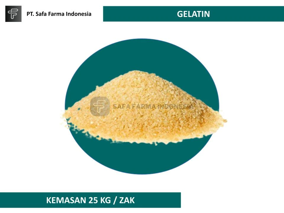 Gelatin 150, 180, 200, 250 Bloom – 25 Kg/Zak | Bahan Baku Premium untuk ...